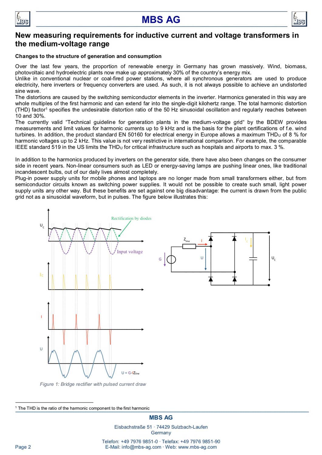 Frequency-optimised medium voltage current and voltage transformer up ...